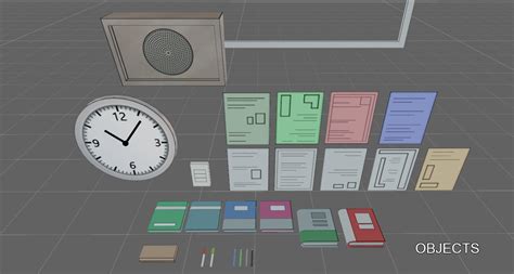 Anime Classroom Game Props Behance