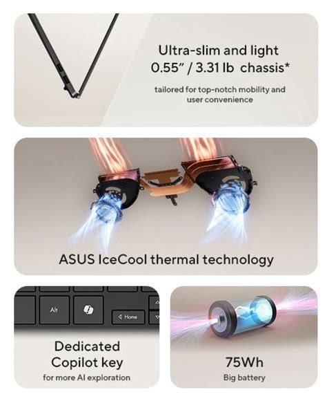 ASUS Vivobook S 15 6 3K OLED Copilot PC AMD Ryzen AI 9 HX 370 32GB Memory 1TB SSD AMD Radeon