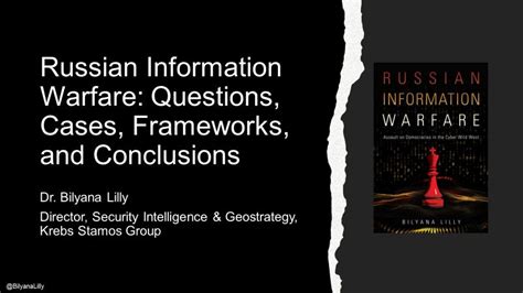 Dr Bilyana Lilly On Linkedin Russia Cyber Infowar