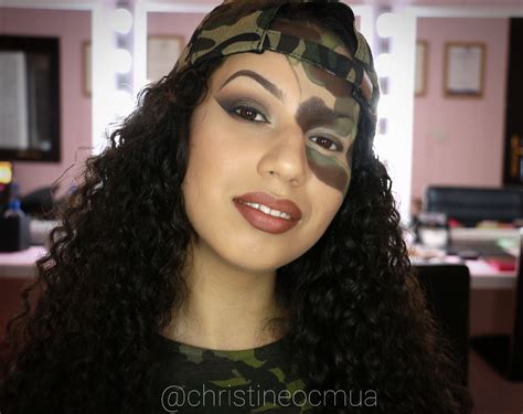 Army Girl Costume Makeup