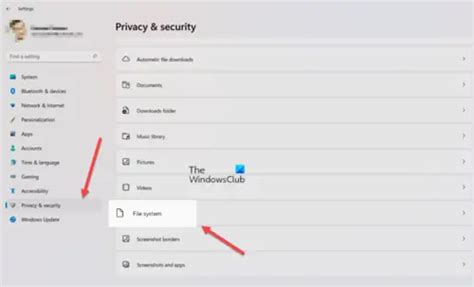 How To Prevent Or Allow App Access To File System In Windows 11