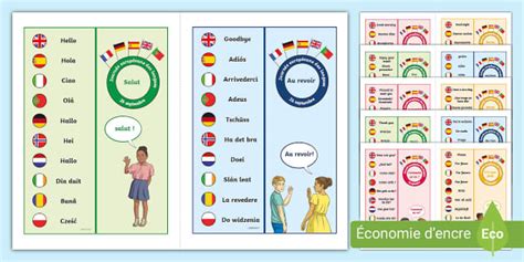 Mots et phrases pour la Journée européenne des langues