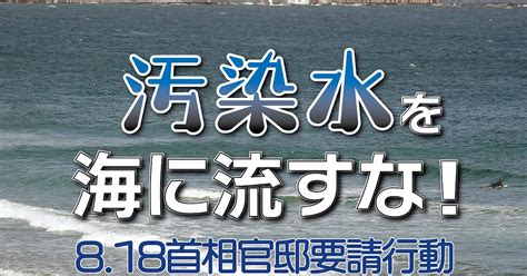 これ以上海を汚すな！ 市民会議 お知らせ：「汚染水を海に流すな！818首相官邸要請行動」