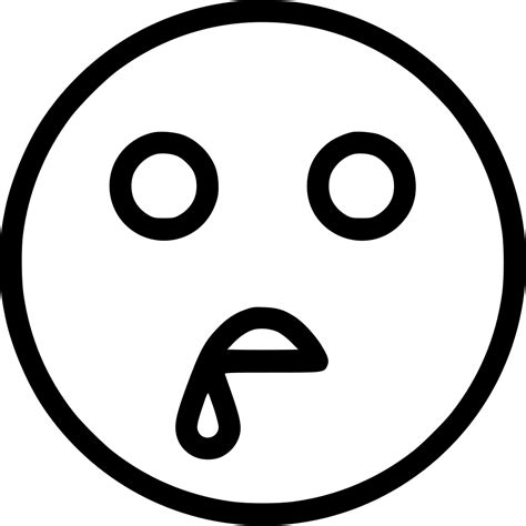Drooling Face Emoji Icon Png Image