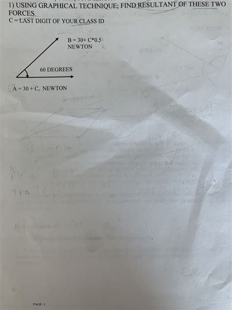 solved d using graphical technique find resultant of these