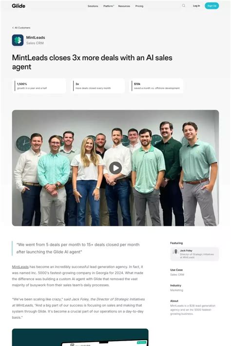 No Code App Builder Create Custom Ai Powered Apps Glide On Landbook