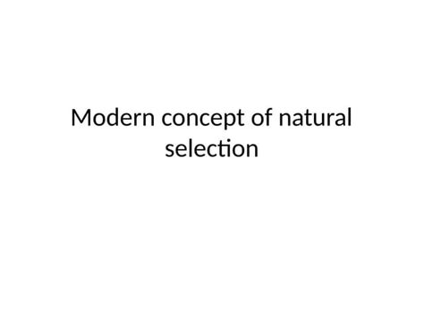 Lecture 9 Natural Selection Evolution Pptx