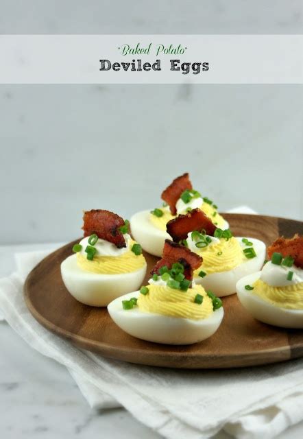 Baked Potato Deviled Eggs Friday Night Bites Cheese Deviled Eggs