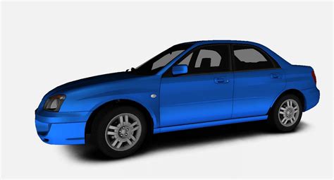 3D Subaru Impreza GDB 20GX AWD EU Spec 2005 TurboSquid 2032352