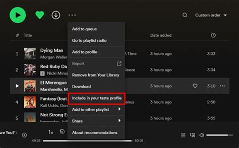 How Does Spotifys Exclude From Your Taste Profile Work