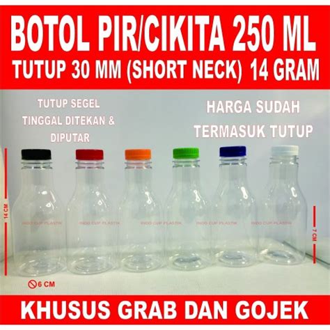 Jual Botol Pir 250 Ml Botol Plastik 250 Ml Botol Cikita 250 Ml 15gr