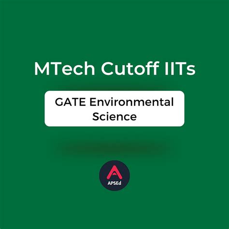 Mtech Cutoff Through Gate Environmental Science In Iits And Nits