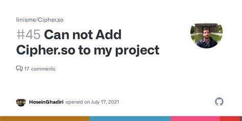 Can Not Add Cipherso To My Project · Issue 45 · Linismecipherso · Github