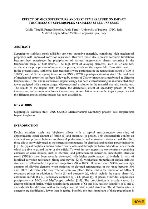 Pdf Effect Of Microstructure And Test Temperature On Impact Toughness