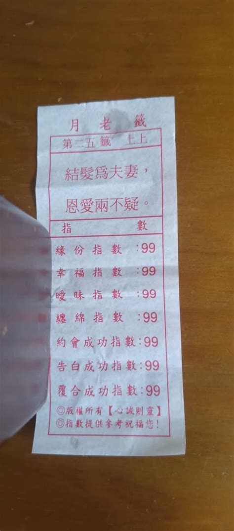 提問 月老靈籤解籤請益 月老板 Dcard