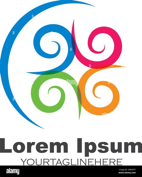 Vortex Wind Logo Icon Vector Design Stock Vector Image And Art Alamy