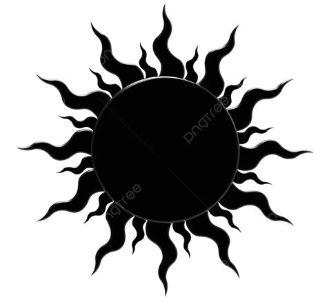 黑色 太陽 黑色 圆形的 模型 黑色的PNG去背圖片素材免費下載免摳圖設計圖案下載 Pngtree