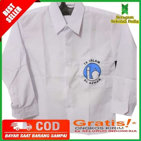 Promo Gratis Ongkir Baju Seragam Sekolah Tk Al Azhar Lengan Panjang