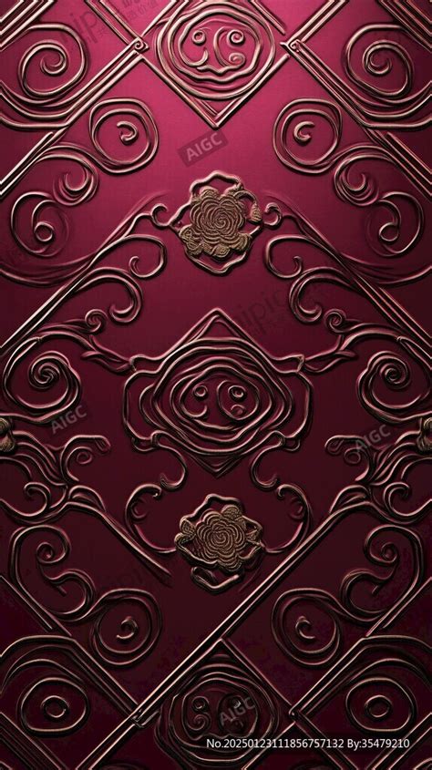 Ai创作图豪华金属花纹 紫铜色中式花纹 尊贵华丽紫红背景 浮雕图案贴金 欧式立体浮雕花纹 艺术防伪浮雕底纹设计 立体浮雕雕刻背景 浮雕移门图案 质感金属花纹 铜门压花素材 尊贵奢华红色花纹 精
