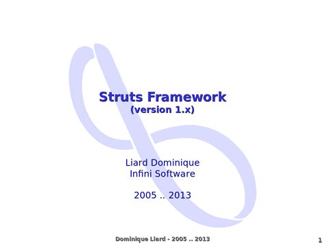Le Framework Struts 1 Struts Framework Version 1 X