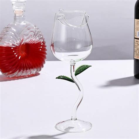 Rose Shaped Wine Glass Juneptune