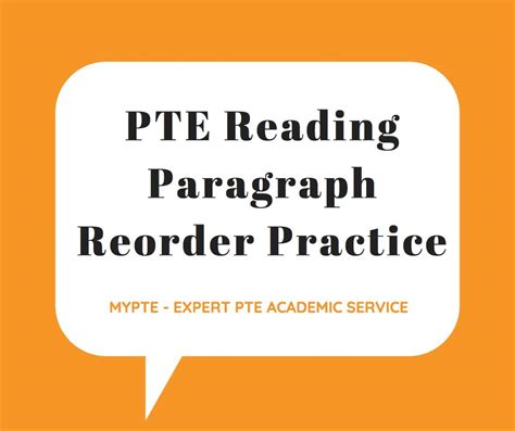 Pte Reading Practice Pte Reading Paragraph Reorder Mypte