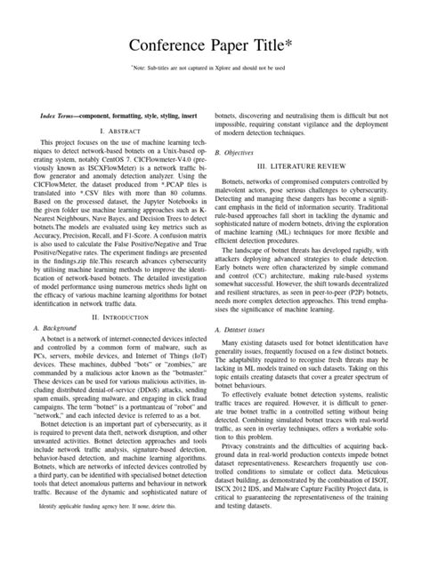 Ieee Conference Template 1 Pdf Applied Mathematics Computing