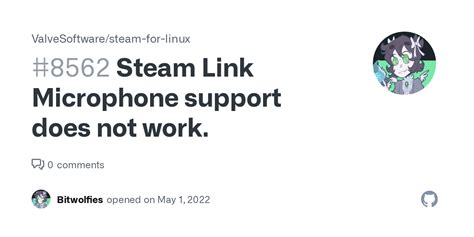 Steam Link Microphone Support Does Not Work · Issue 8562