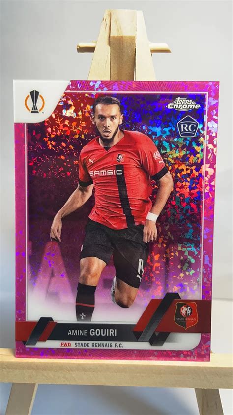 2022 23 Topps Chrome Amine Gouiri Rc 欧冠 雷恩 戈伊里 新秀 175编 粉碎钻折 卡品如图 凑套收藏必备 卡淘