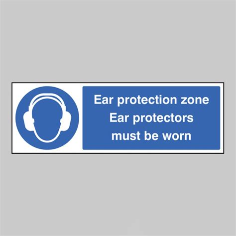 Ear Protection Zone Ear Protectors Must Be Worn