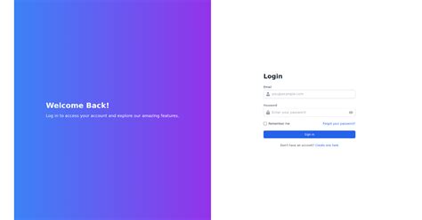 React Login Page With Two Columns Tailwind Ui