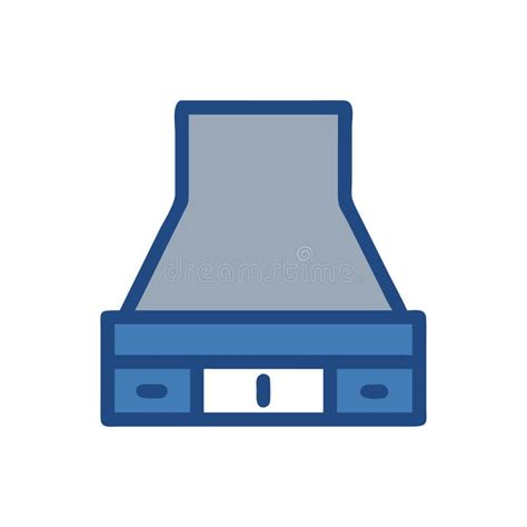 Detailed Reducer Icon For Engineering Design Stock Vector