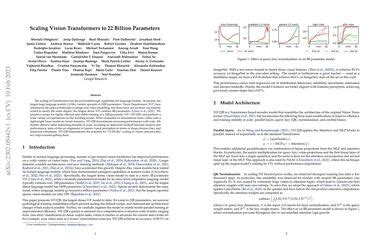 Scaling Vision Transformers To 22 Billion Parameters Papers With Code