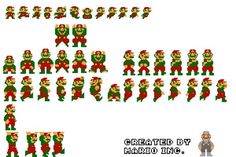 Pixilart Smb Mario Sprite Sheet By The Mario Guy