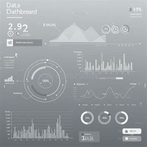 Infographic Featuring Multiple Data Visualizations Including Line