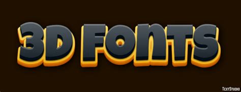 3D Fonts Text Effect and Logo Design Font