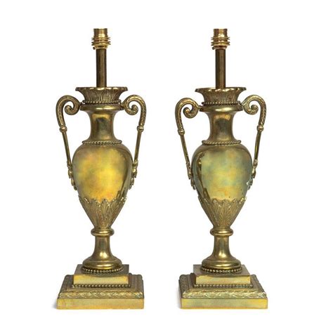 Brass Neo Classical Table Lamps French 1880 Lamps Table And Desk