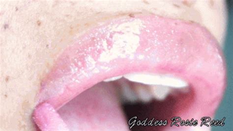Up Close Lipgloss Goddess Rosie Reed Lipstick Fetish Close Up With