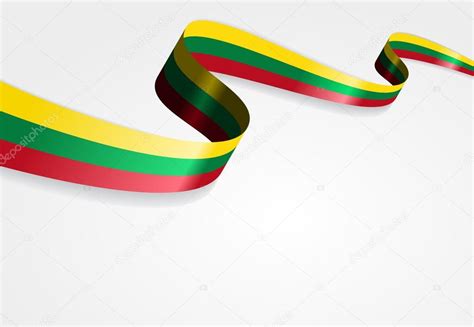 Lithuanian Flag Background Vector Illustration Stock Vector By