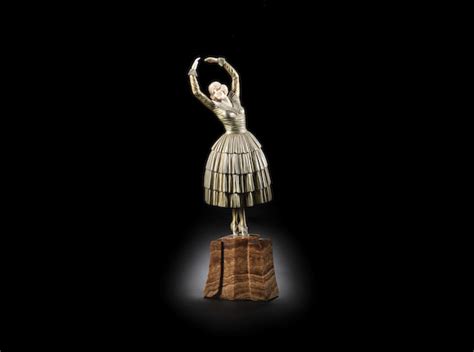 Bonhams Cleo Ballet Dancer An Art Deco Silvered Bronze And