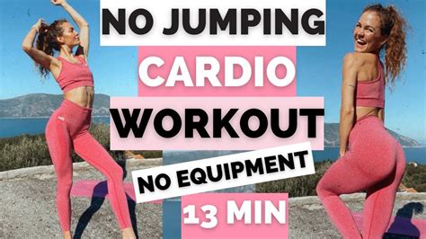 Quick Low Impact Sweaty Cardio HIIT At Home Workout NO JUMPING NO