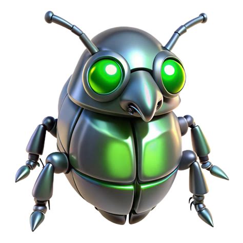 Metallic Bug Robot 3d Render A Futuristic Bug Crafted As A Robotic