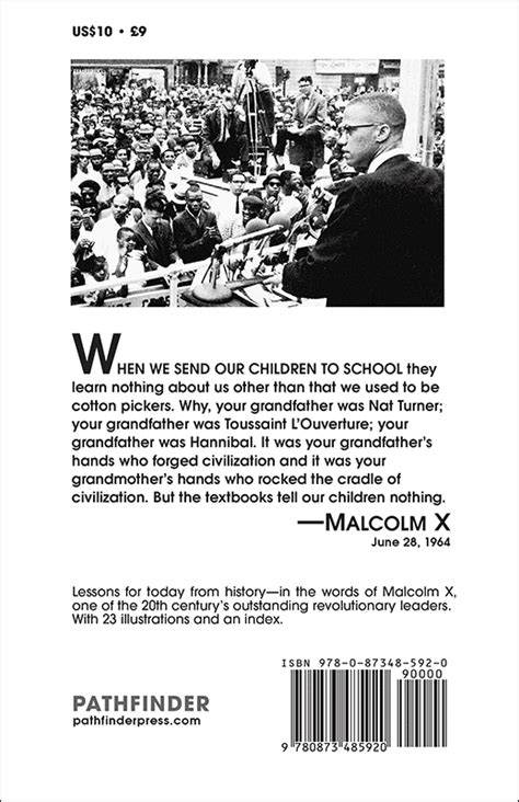 Malcolm X On Afro American History Pathfinder Press