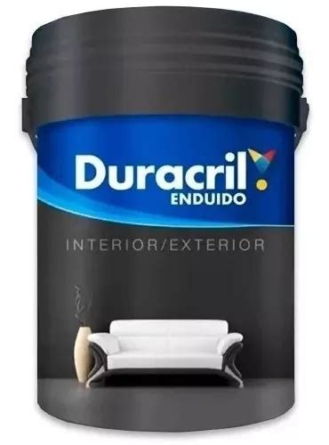 Enduido Plástico Interior Exterior Blanco Duracril 4 Litros MercadoLibre