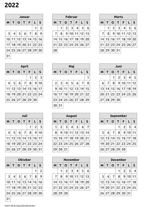 Kalender Med Danske Helligdage Og Andre Mærkedage Flere Forskellige