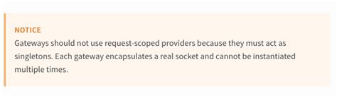 Connectedsocket Di Scope For Services Running Under Websocketgateway · Issue 4287 · Nestjs Nest