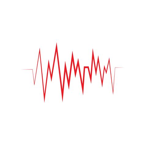 Pulse Line Ilustration Vector Template Vector Art At Vecteezy