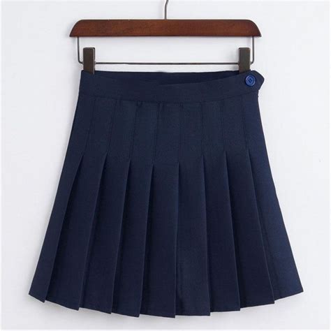 Pleated High Waist Button Mini Skirt High Waisted Pleated Skirt Mini