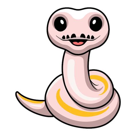 Premium Vector Cute Super Cinnamon Banana Ball Python Cartoon