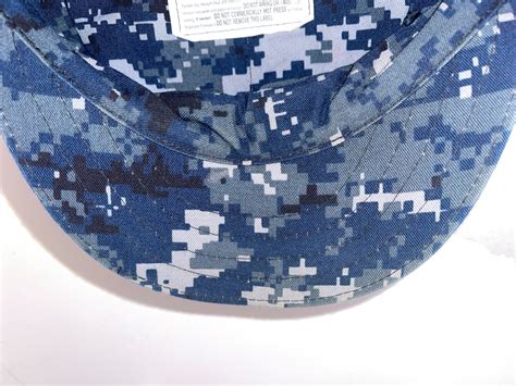 Nwu Type I Working Usn Us Navy 8 Point Cap Blue Dig Gem